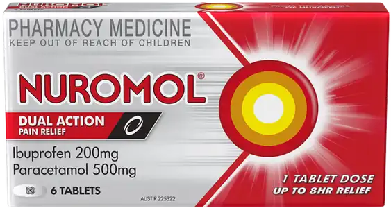 Nuromol Dual-Action Pain Relief Tablets | Nurofen AU